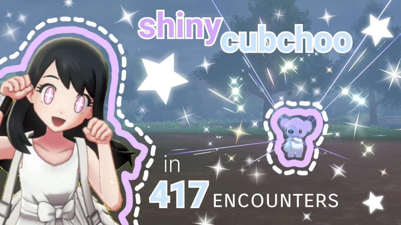 SHINY CUBCHOO - in 417 encounters! (pokemon sword) ♡ - YouTube