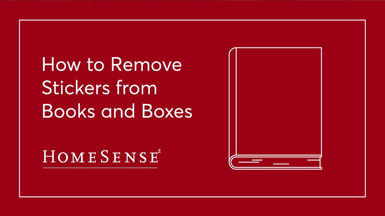 HomeSense Sticker Removal: Books & Boxes - YouTube