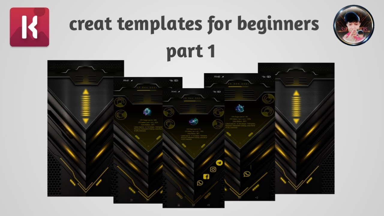 tutorial create KLWP template/wallpaper for Beginners - YouTube