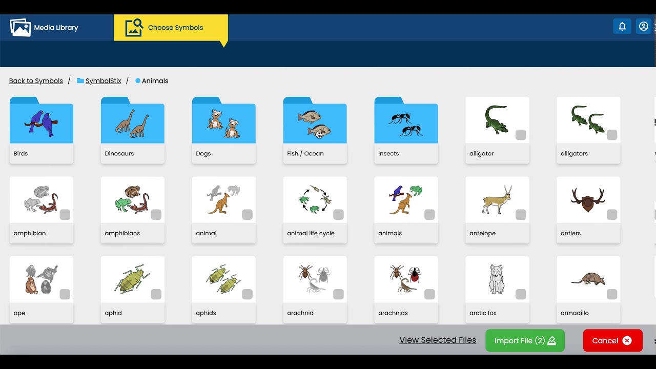 Media Library in ChooseIt Maker - YouTube