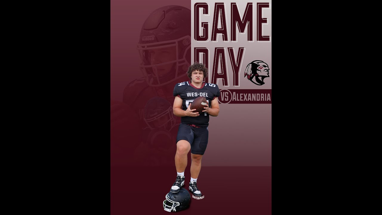 Wes-Del Varsity Football vs. Alexandria [2024 Season] - YouTube