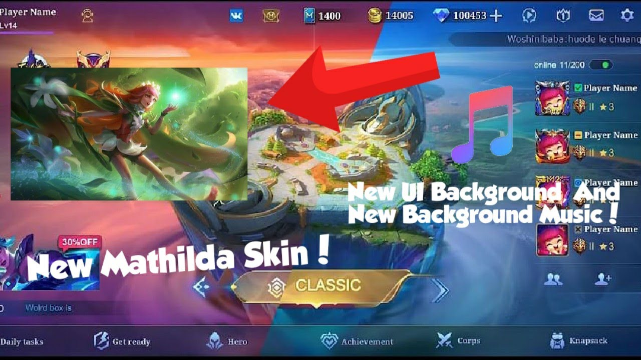 New Mathilda Elite Skin, And New UI Background, New Background Music ...