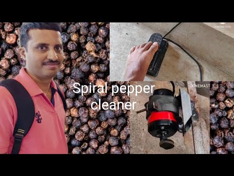 Spiral pepper cleaner - YouTube