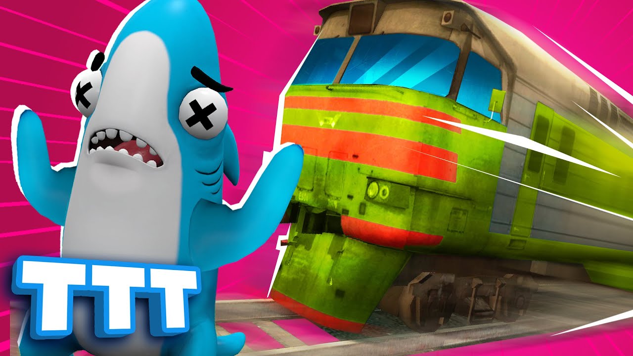 You can't escape the killer trains in Gmod TTT! - YouTube
