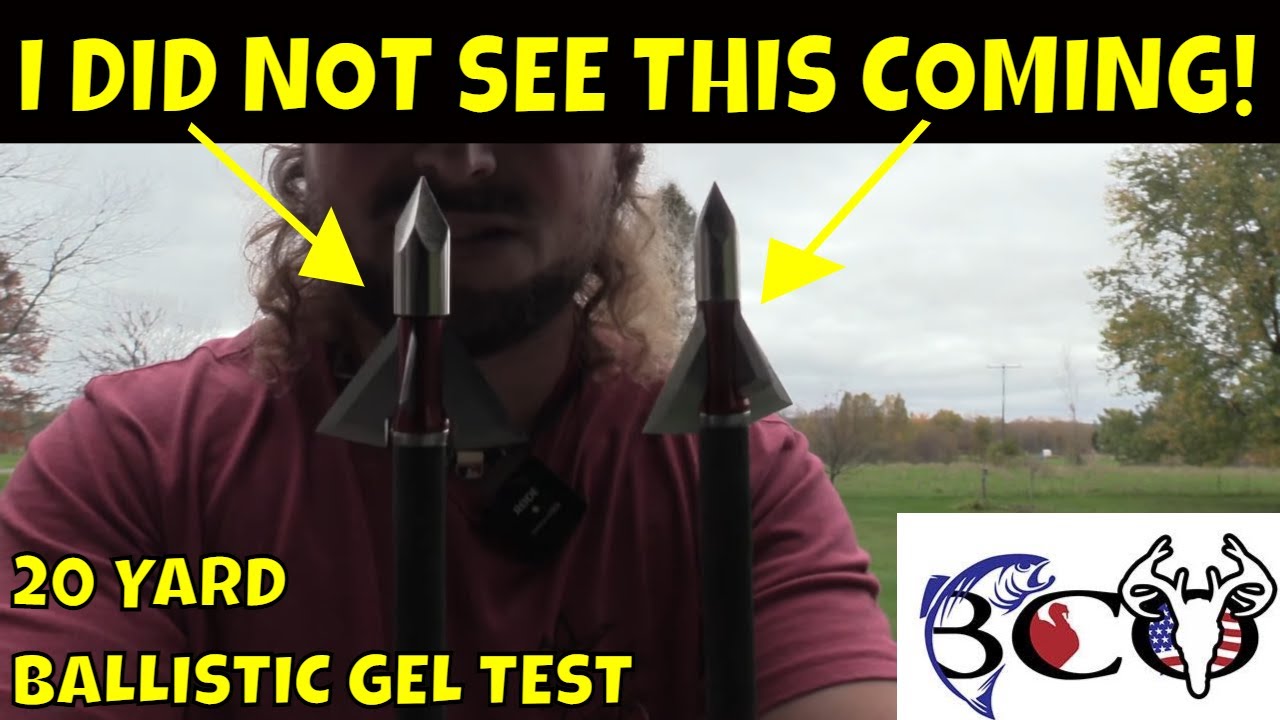 black widow innovations px2 broadhead ballistic gel test | bco review ...