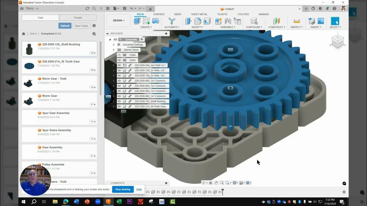 Creating a VEX Worm Gear in Fusion - YouTube