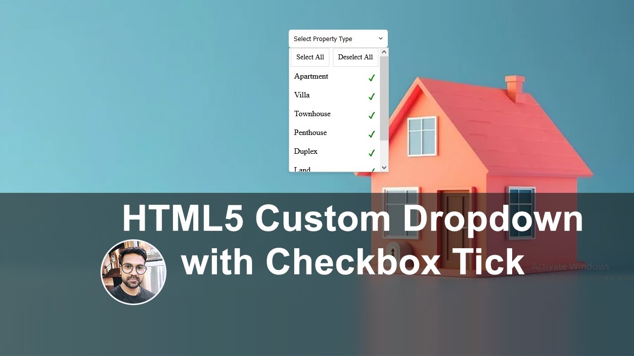 Html5 Custom Dropdown Select Box With Check Sign Using Html Css And 3578