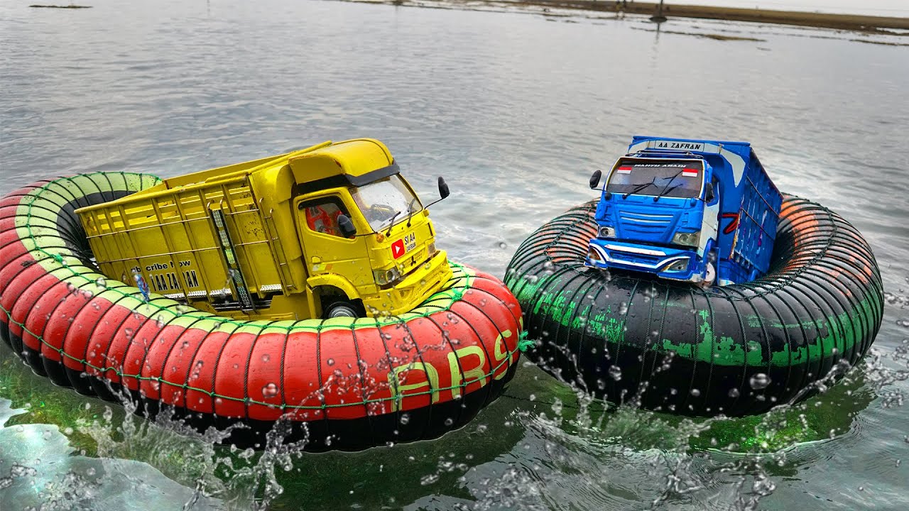 Cerita Truk Oleng Wahyu Abadi dan Bro Kuning Balap Berenang di Pantai ...