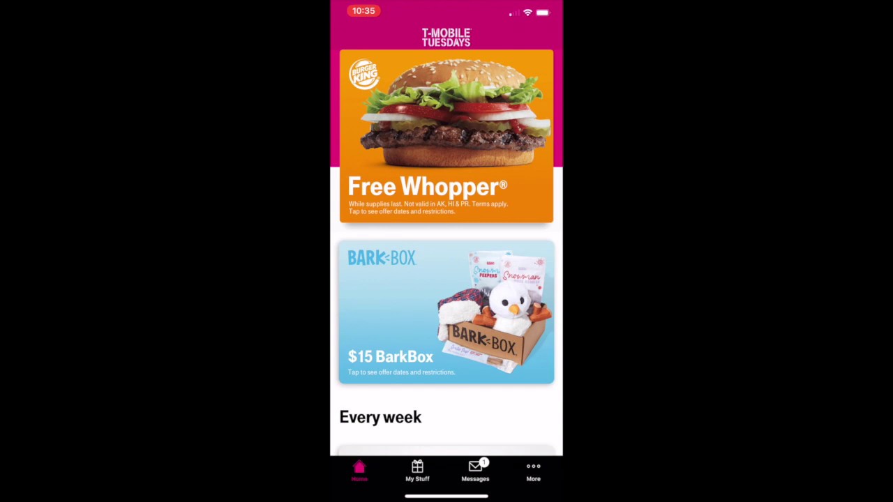 T-Mobile Tuesday App January 14 2020 - YouTube