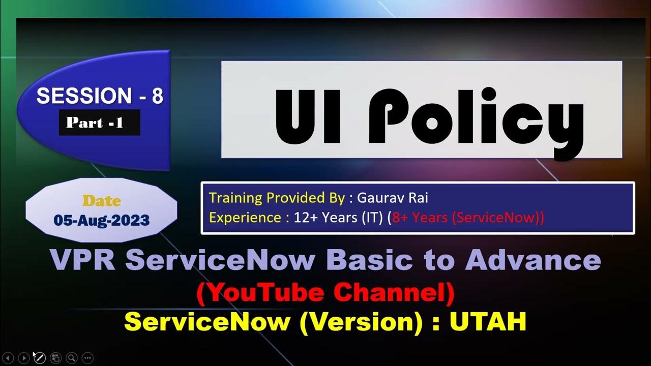 UI Policy | How to create | UI Policy action | UI Policy Related list Action |#servicenow (UTAH ...