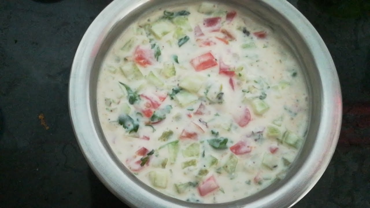 Vegetables Raita | Jain vegetables Raita | Biryani Raita recipe - YouTube