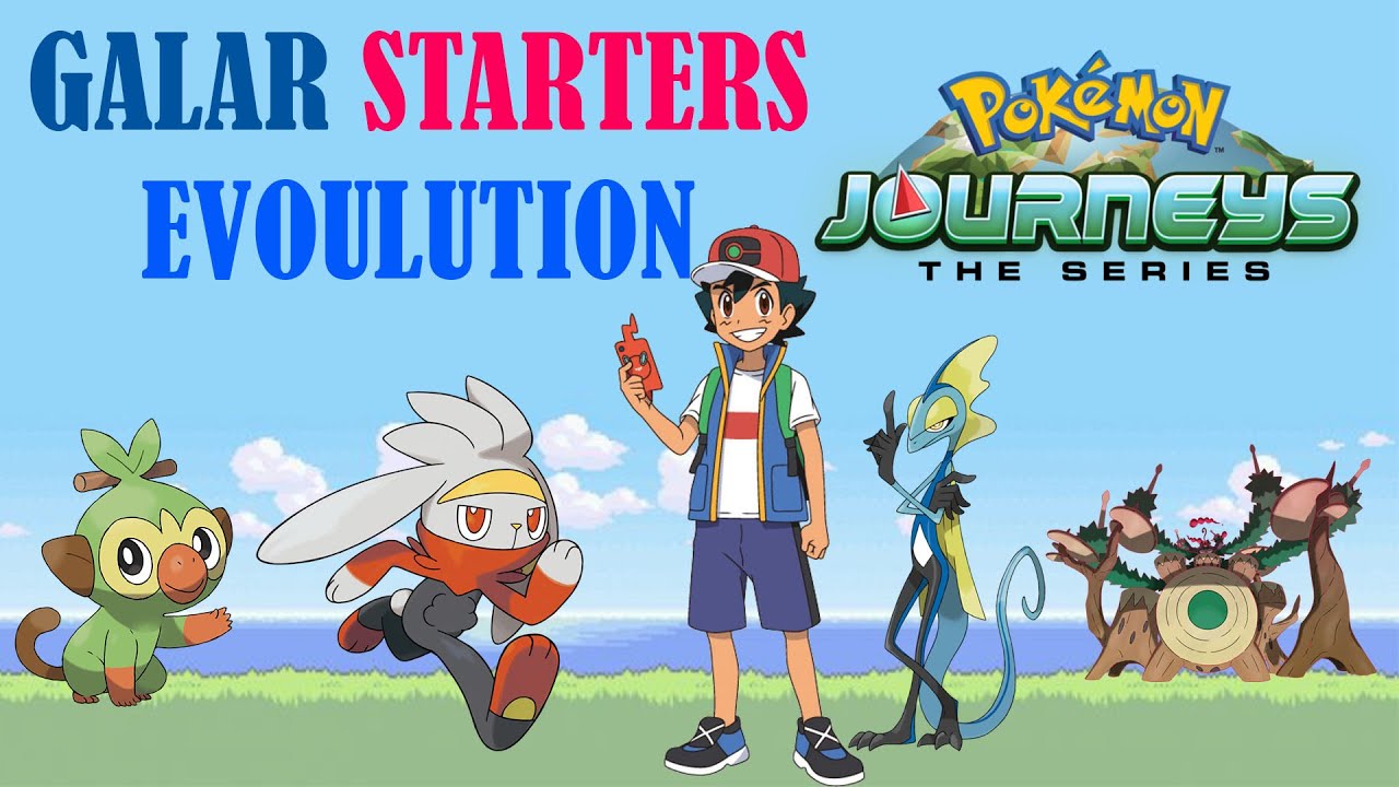 GALAR STARTERS EVOLUTION!! - YouTube