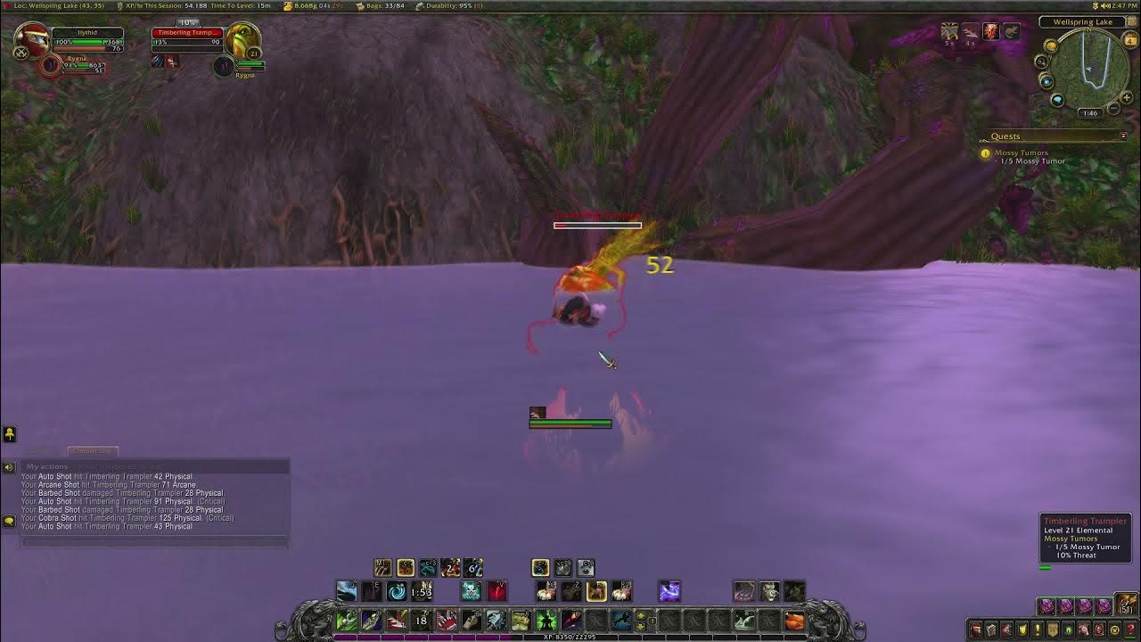 World Of Warcraft Teldrassil Mossy Tumors Youtube