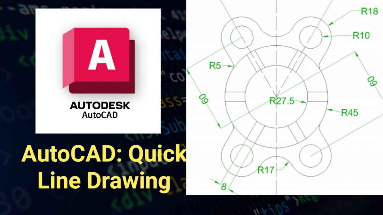 II AutoCAD Software drawing II Quick line drawing made easy II Class ...