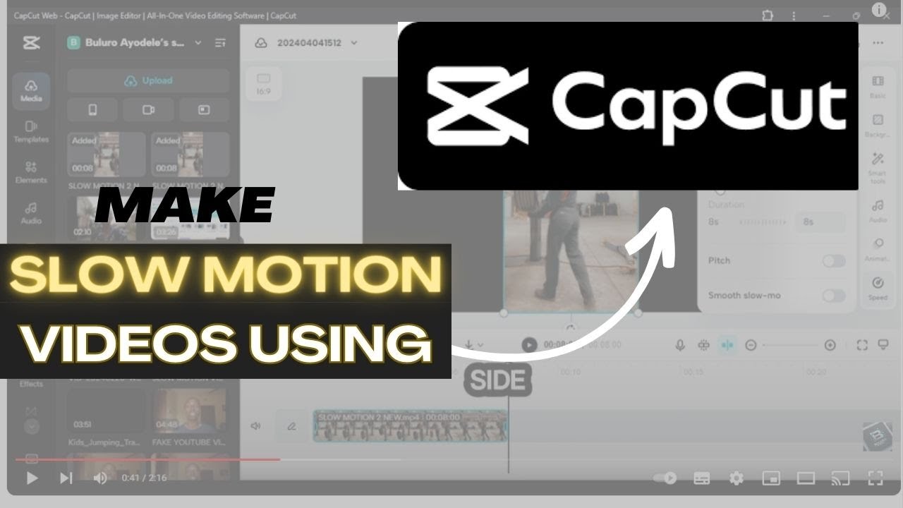 How To Create a Slow Motion Video Using Capcut - YouTube