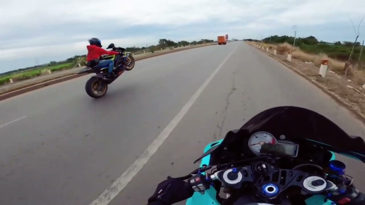 BMW S1000RR 207mph Street Race | Acceleration | Chasing BMWS1000RR | Gopro Hero 10 | Part 1/2 ...