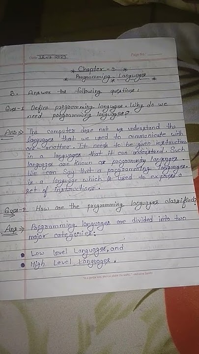 Define Programming Language Why Do We Need Programming Languages Youtube