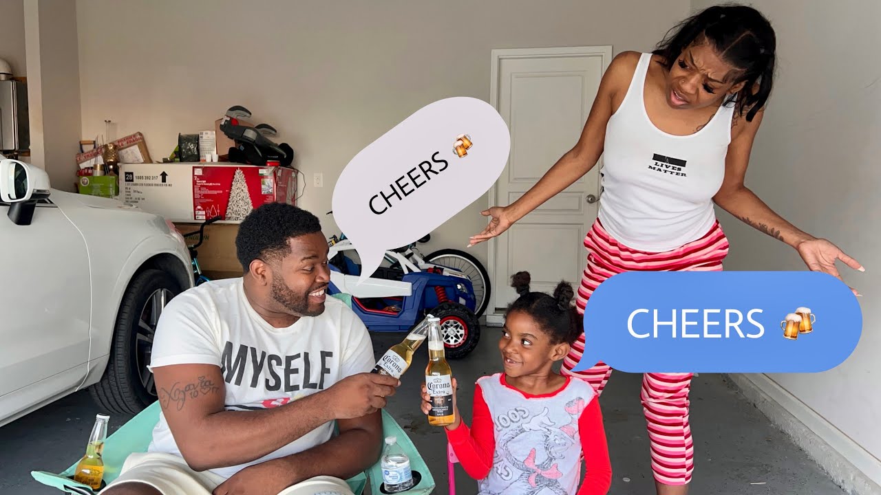DAUGHTER DRINKING BEER PRANK ON WIFE *HILARIOUS* - YouTube