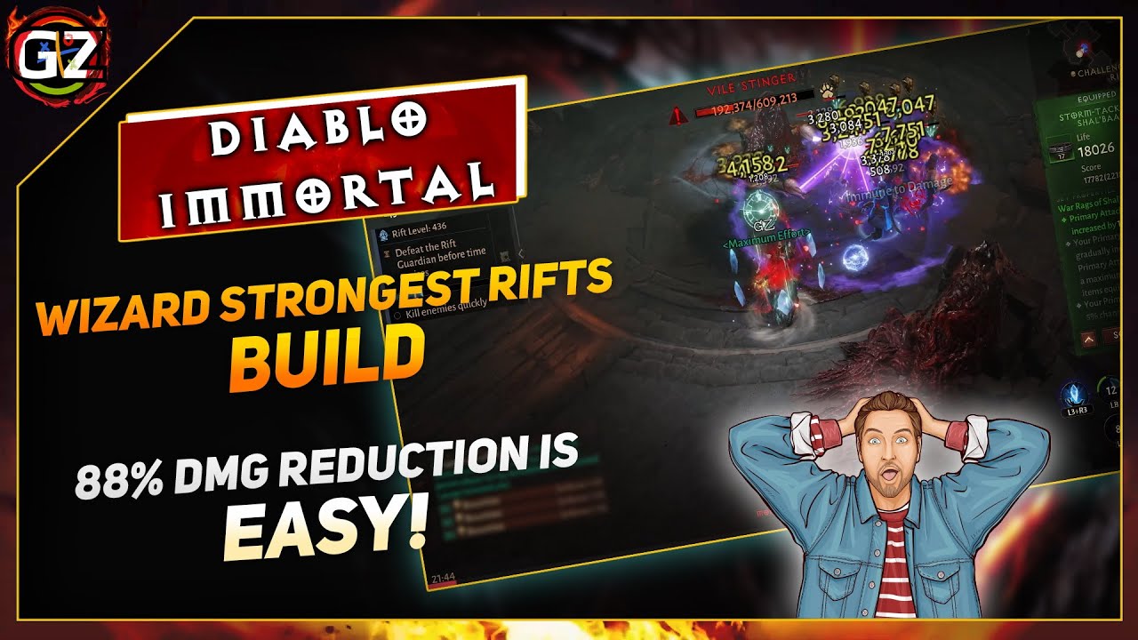 Wizard Strongest Challenge Rift Builds | 88% Dmg Reduction Rift is Easy ...