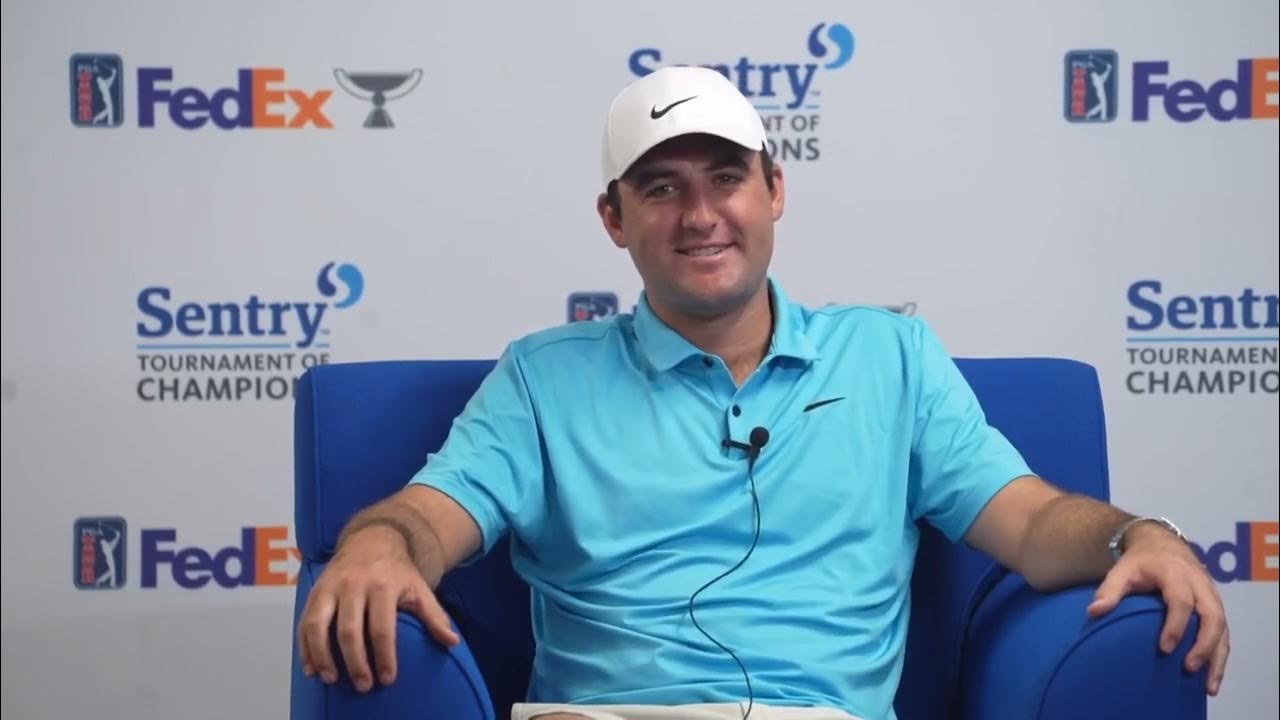 Scottie Scheffler Wednesday Press Conference 2023 Sentry Tournament of Champions © PGA Tour ...
