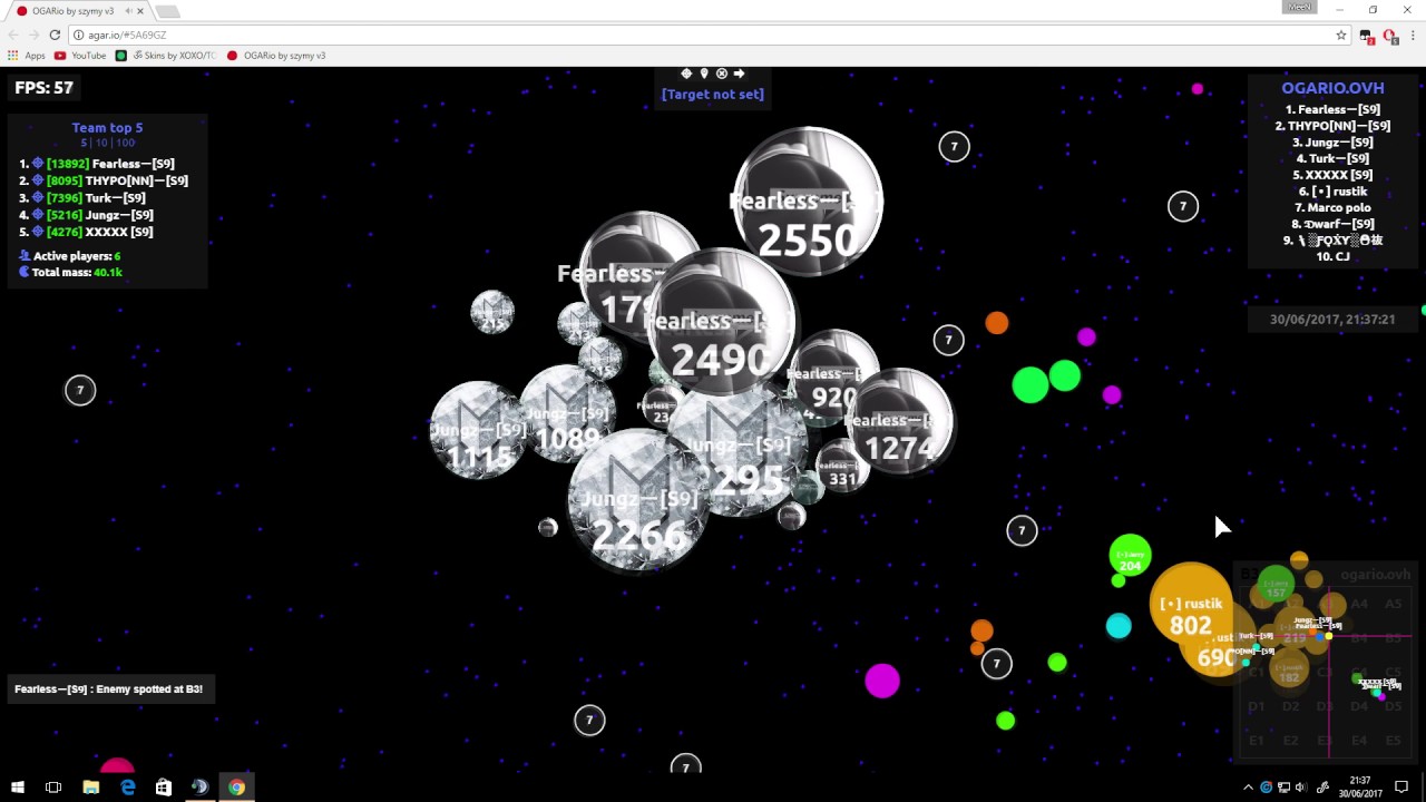 Sector 9 [S9] vs The None [.] | Clan war - YouTube