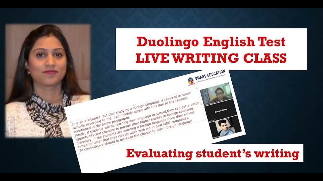 Live Writing Class - Duolingo | Duolingo Writing Samples with Answers ...