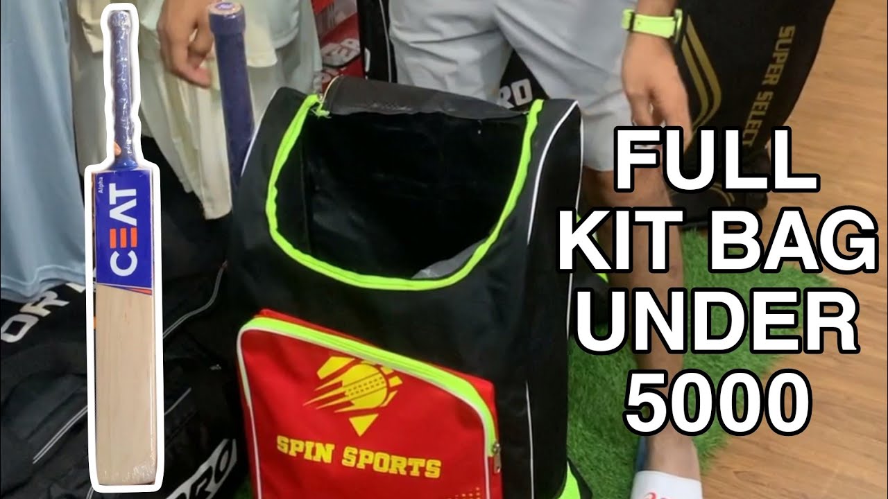 CRICKET KIT for BEGINNERS | Cricket Kit under ₹5000 | Spin Sports - YouTube