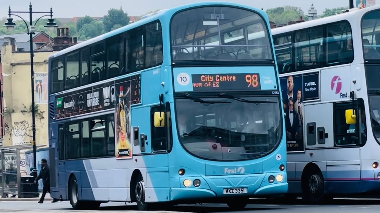 First Bus Sheffield 37543 X First Glasgow On 98 From Hillsborough To ...