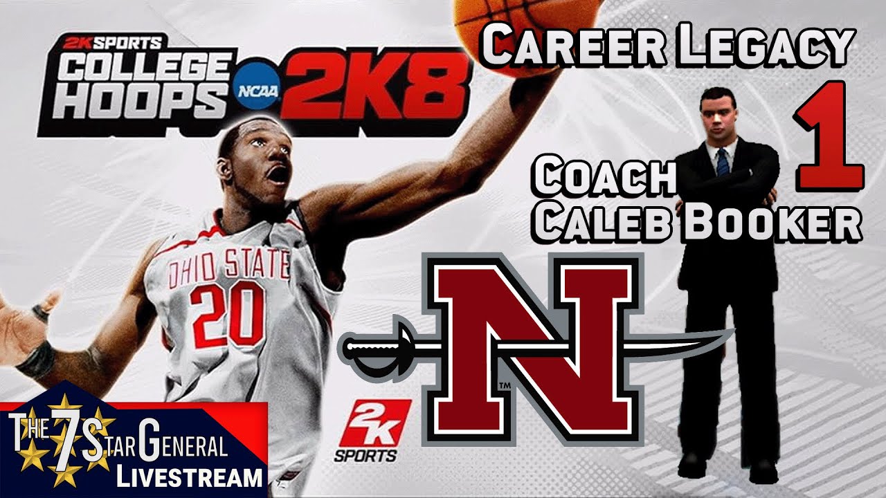 Caleb Booker Career Legacy | College Basketball 2K8 | Livestream 1 ...