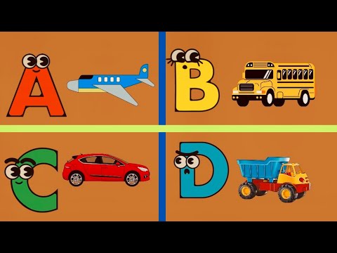 ABC Vehicles Song 🚘🚨🚔 Learn The Alphabet With Cars / Trucks & More ...