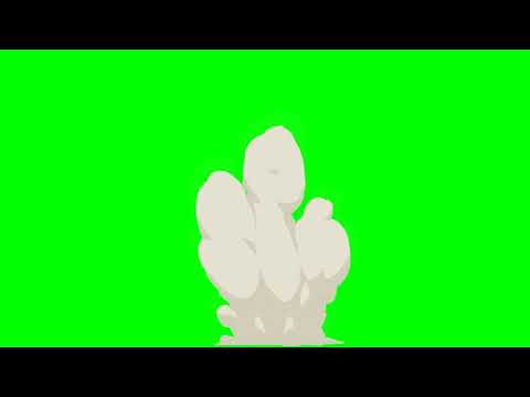 Smoke Cartoon Green Screen