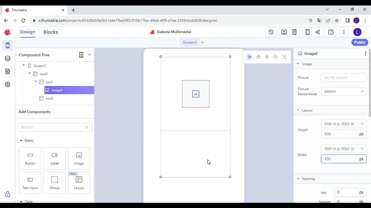 Explicación ROW- Thunkable - YouTube