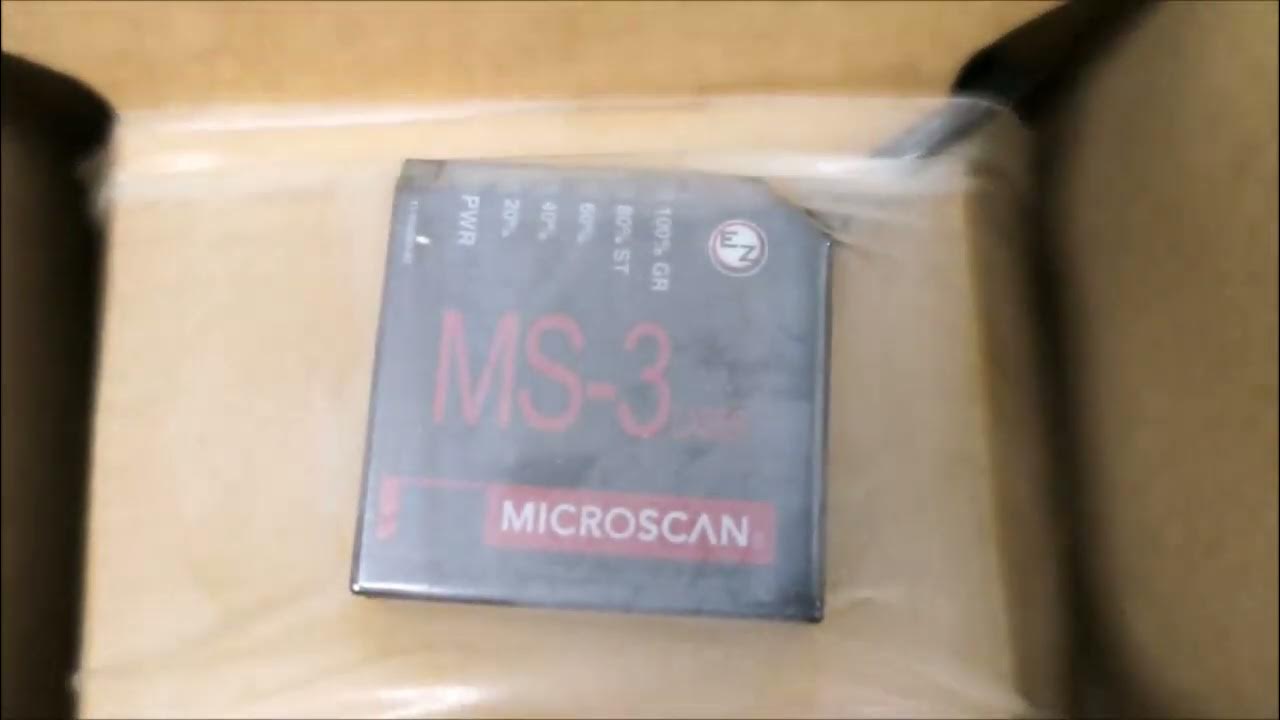 Microscan MS-3 Barcode Scanner id 15676 - YouTube