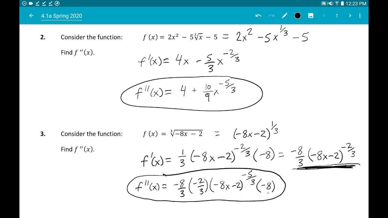 Concavity and Inflection Points - YouTube