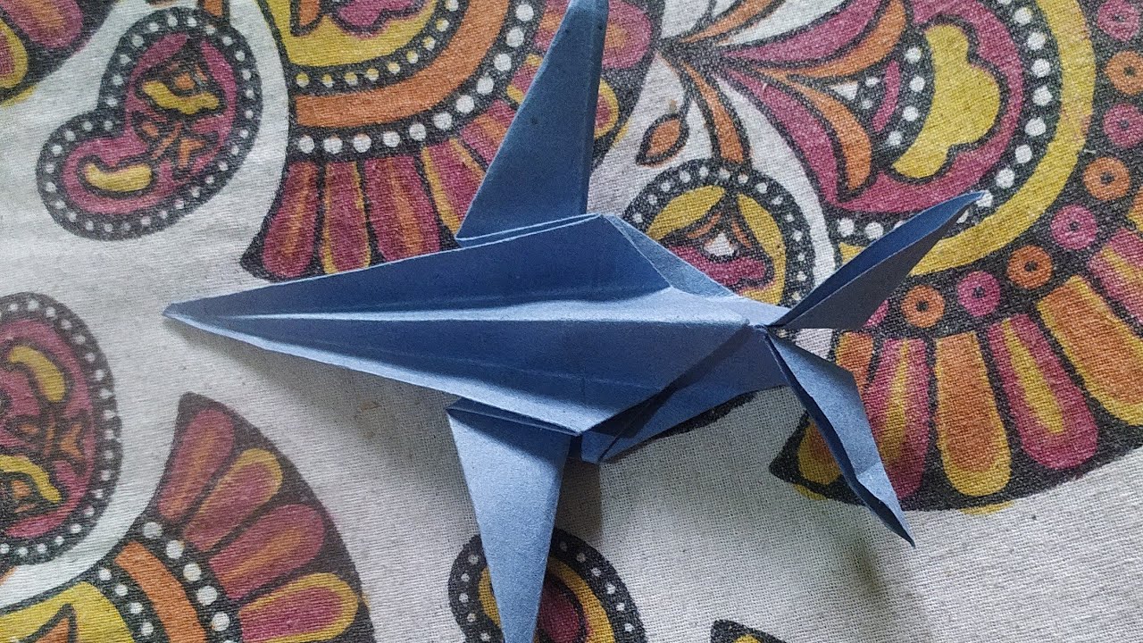How to make paper origami jet plane ️ - YouTube