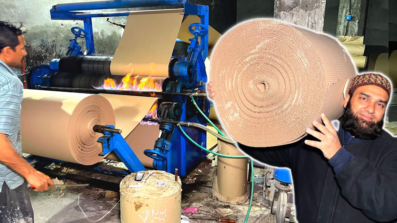 How to make soft paper strip which is used to make brown paper boxes ...