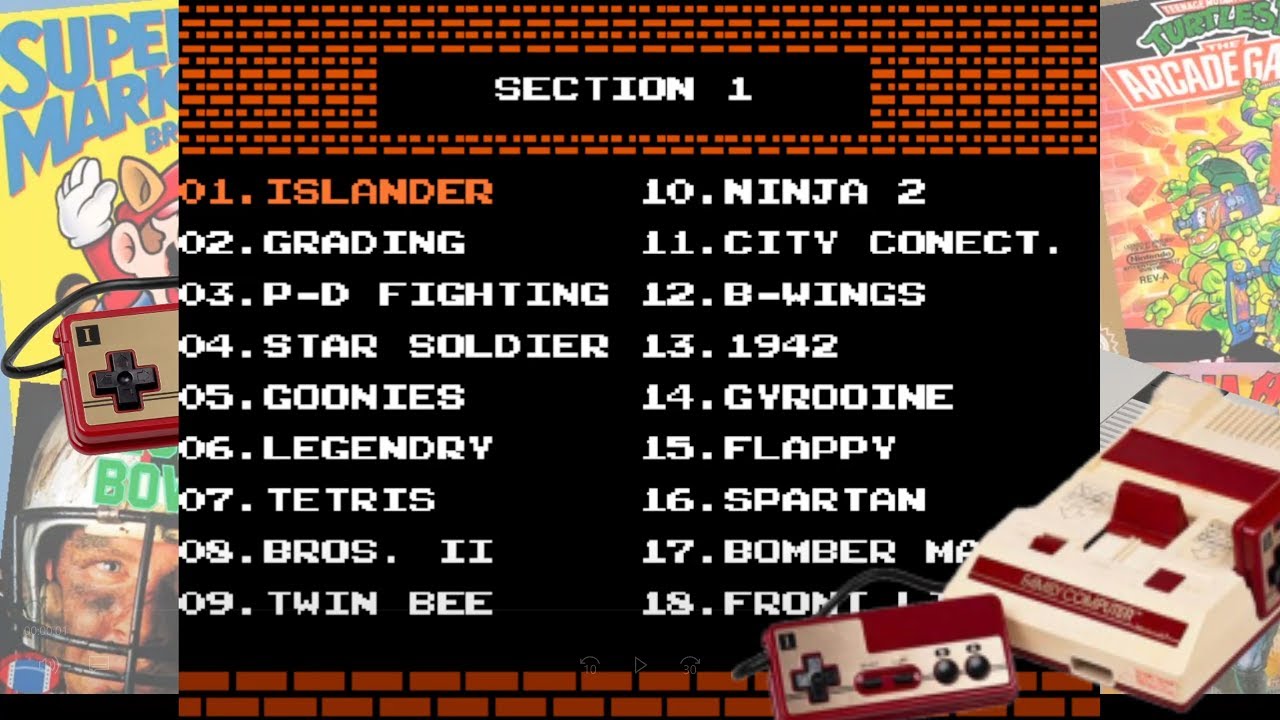 Nes 52 in 1 Gameplay - YouTube