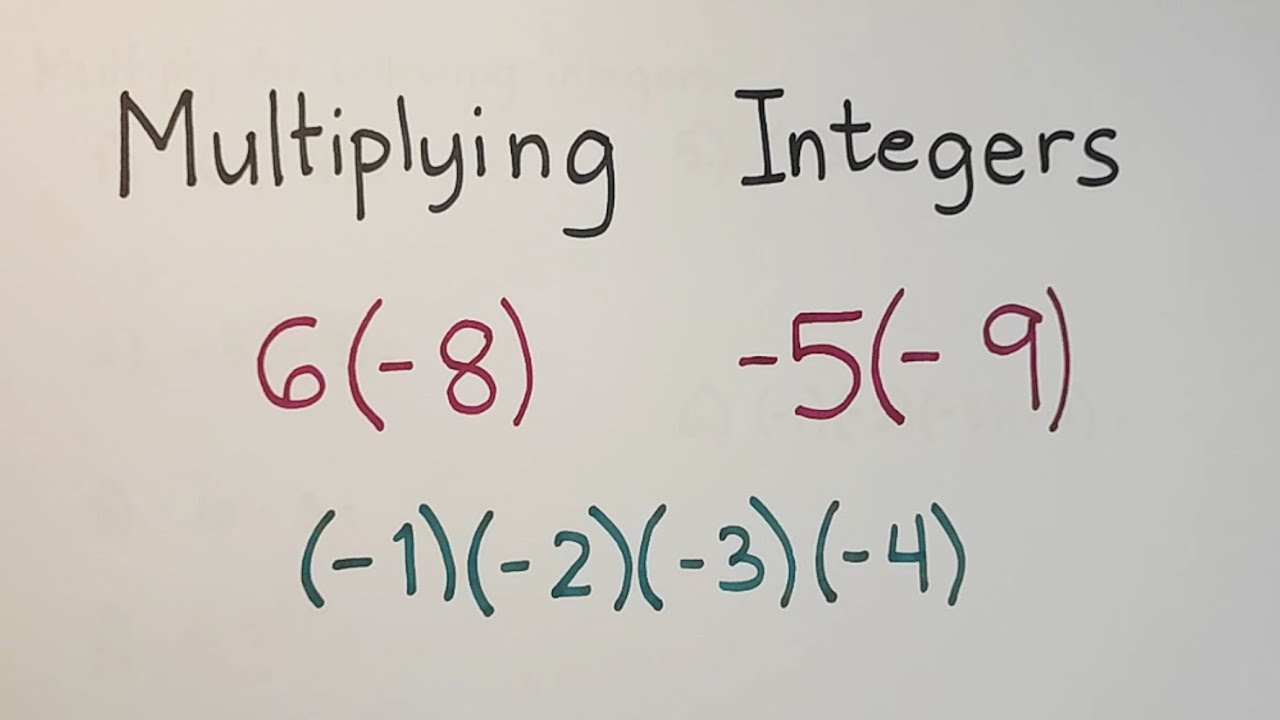 How To Multiply Integers Operation On Integers Grade 7 First Quarter