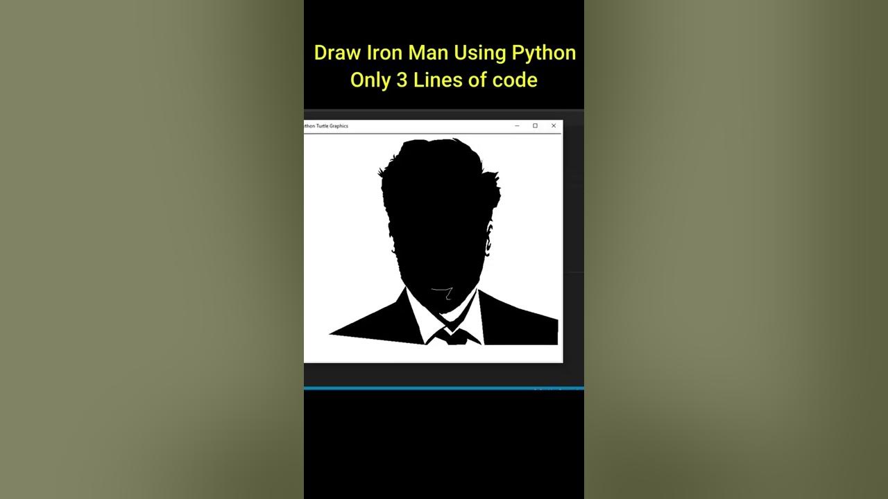 Make Iron Man Using Python | Python Project | @CodeWithShani | #shorts - YouTube