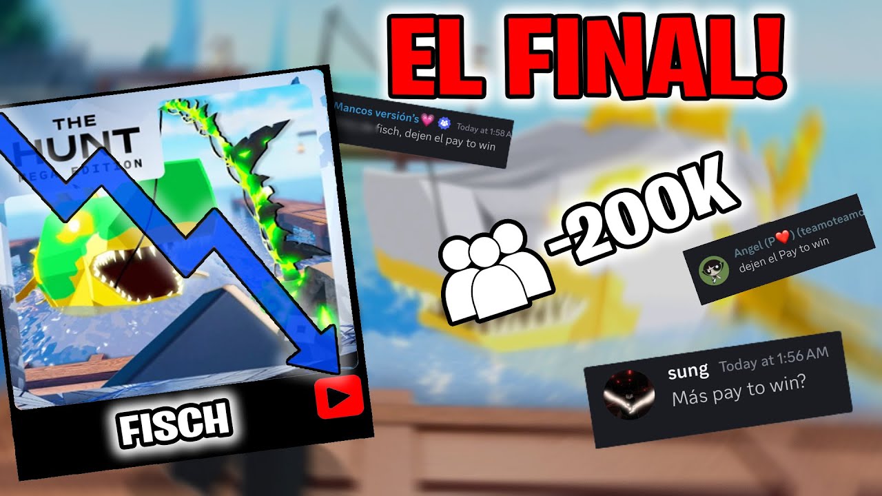 FISCH PERDIO MAS DE 200K JUGADORES EN 1 DIA | EL FIN DE FISCH HA ...