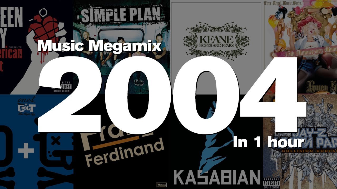 2004 in 1 Hour - Top hits including: Green Day, Simple Plan, Keane ...
