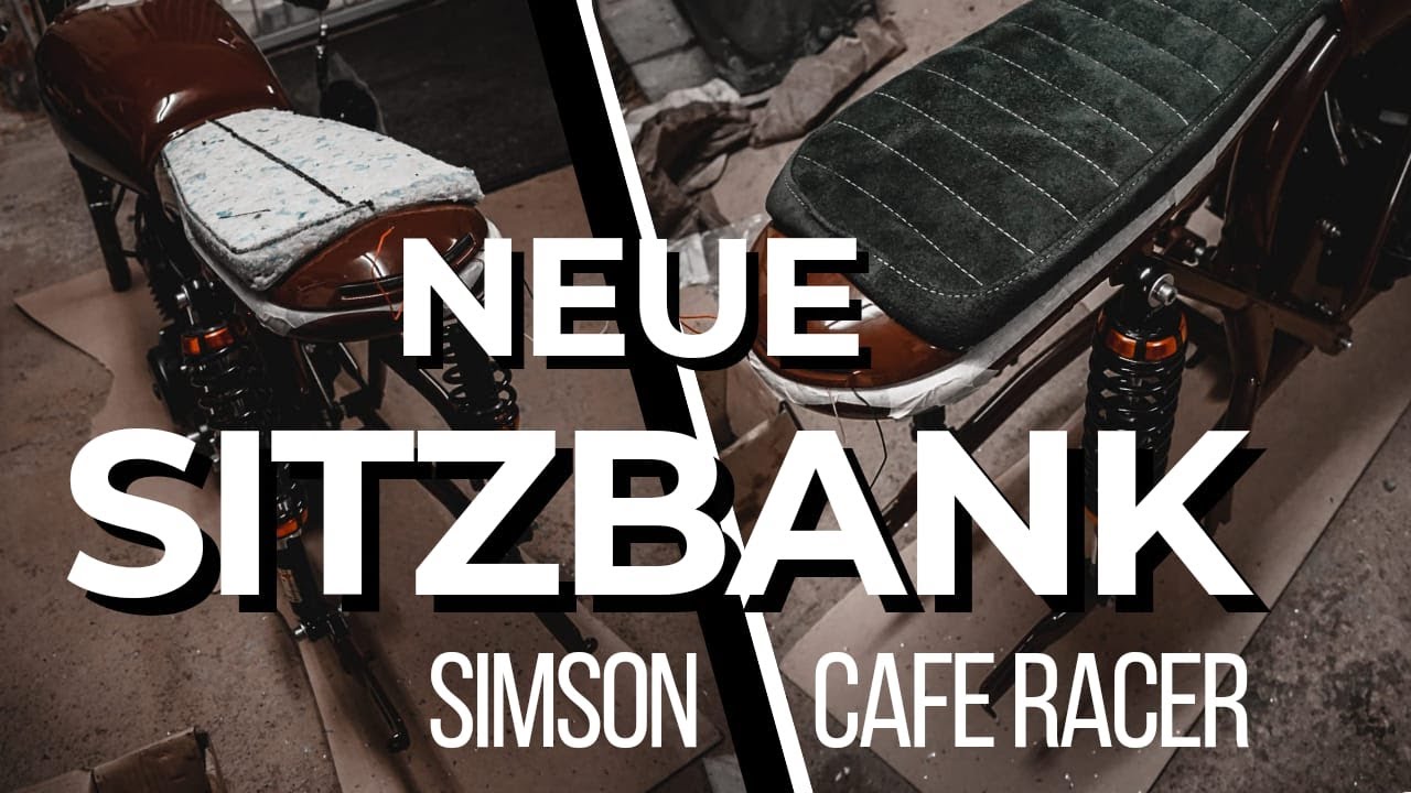 Simson S50 Café Racer 2.0 Besuch beim Sattler - YouTube
