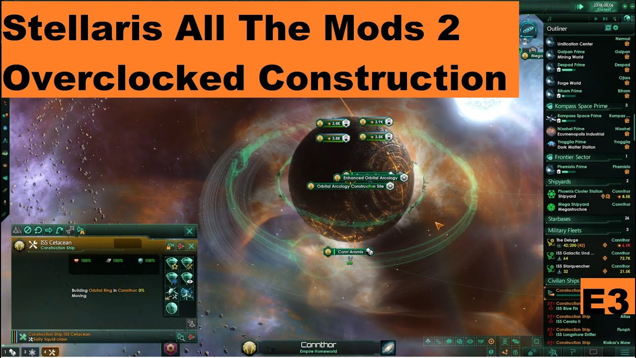 Stellaris All The Mods 2 Episode 3 - Overclocked Construction - YouTube