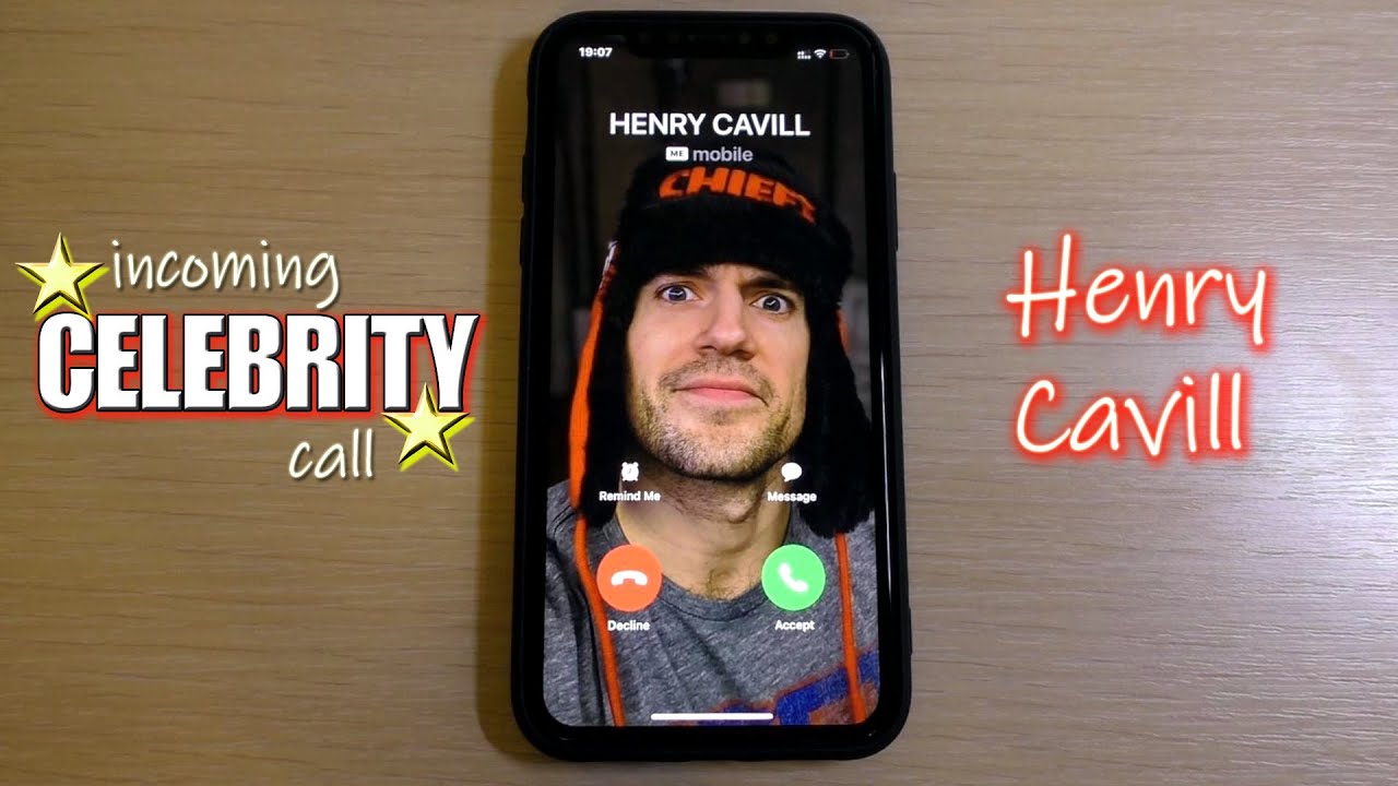 Сelebrity Incoming Call. Henry Cavill - YouTube
