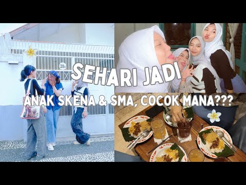 Sehari Jadi Anak Skena vs Anak SMA! Cocokan Jadi yang Mana? | Shot on OPPO Reno 14 F 5G 🦋🐈‍⬛👉👈😘