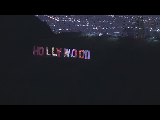 Hollywood Sign Lights