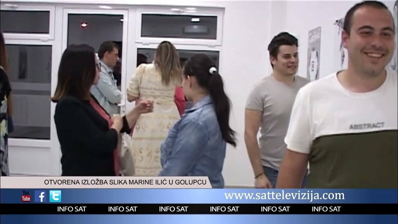 OTVORENA IZLOŽBA SLIKA MARINE ILIĆ U GOLUPCU - YouTube