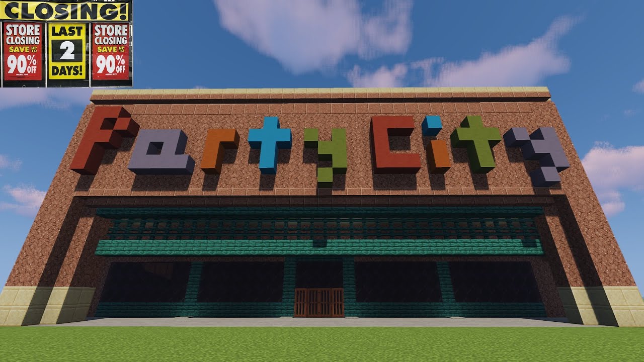 Minecraft | How To Build a 90's Party City | Minecraft Tutorial - YouTube