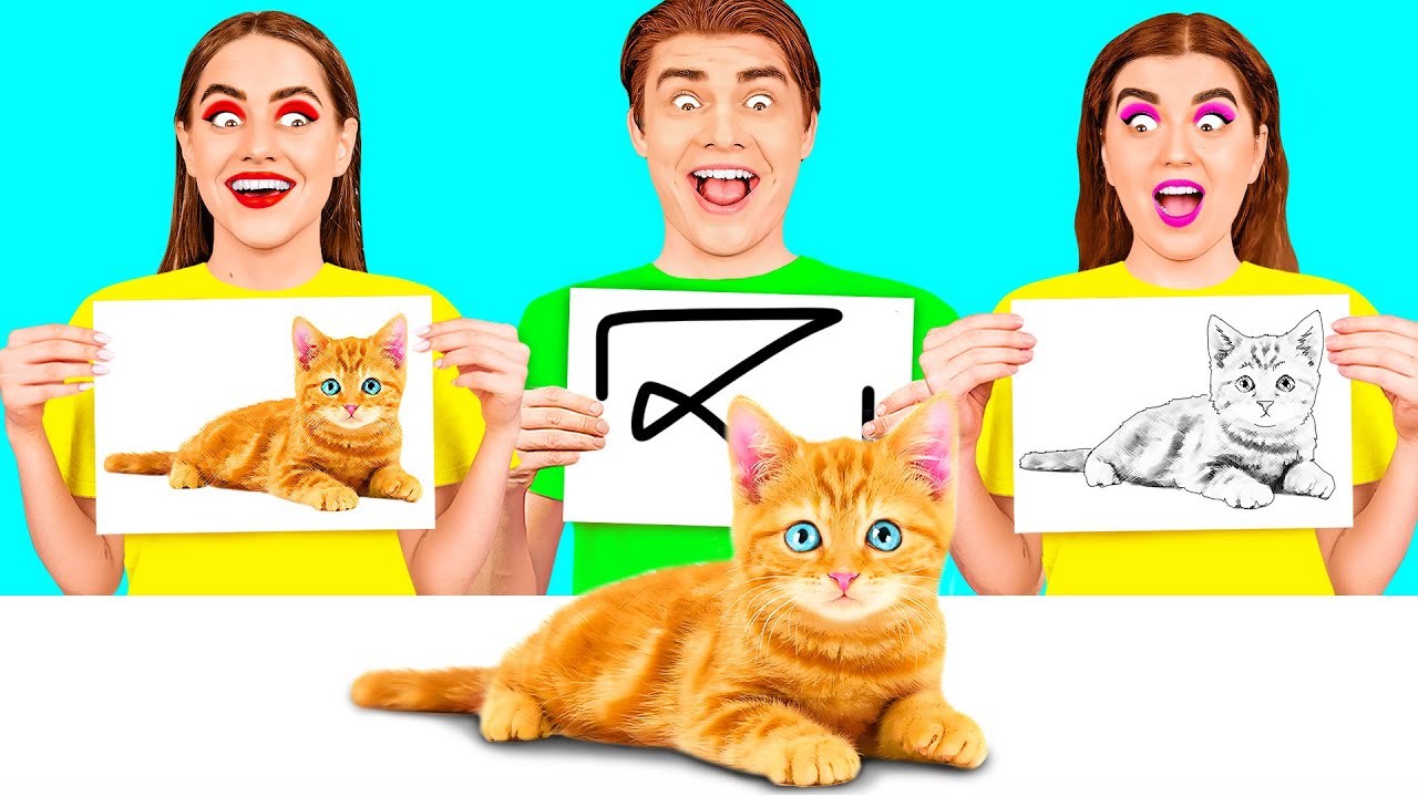 谁画它更好地接受奖品的挑战 #7 DaRaDa Challenge - YouTube