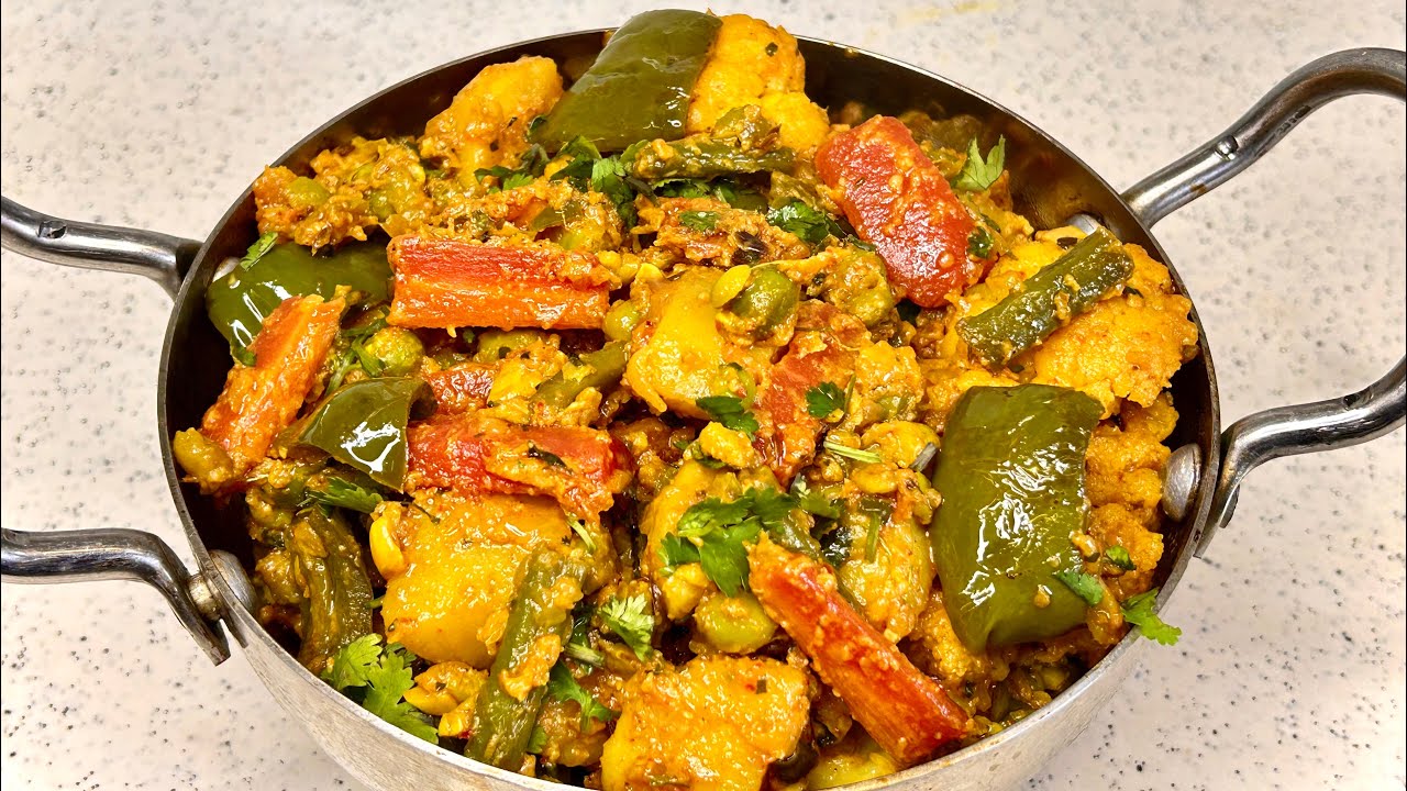 Dry mix veg recipe |Restaurant style mix veg recipe | रेस्टोरेंट स्टाइल ...